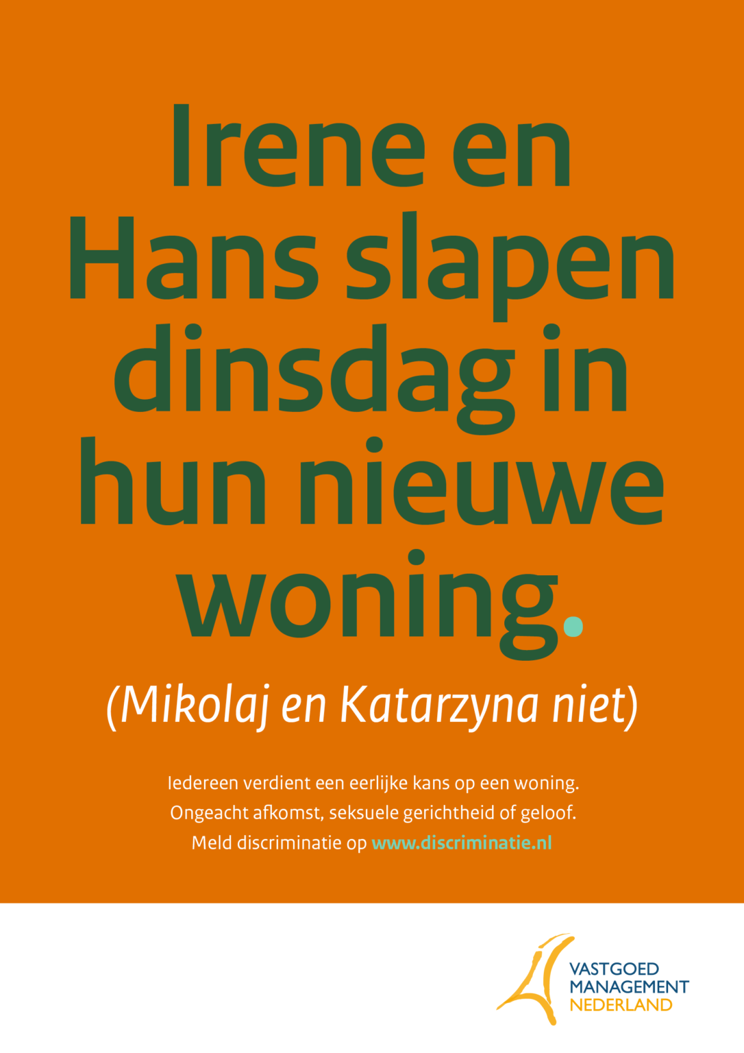 Posters Campagne ‘Wijs discriminatie de deur’ - VGM NL